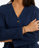 Colbie Snap Front Dress in Denim – Draper James