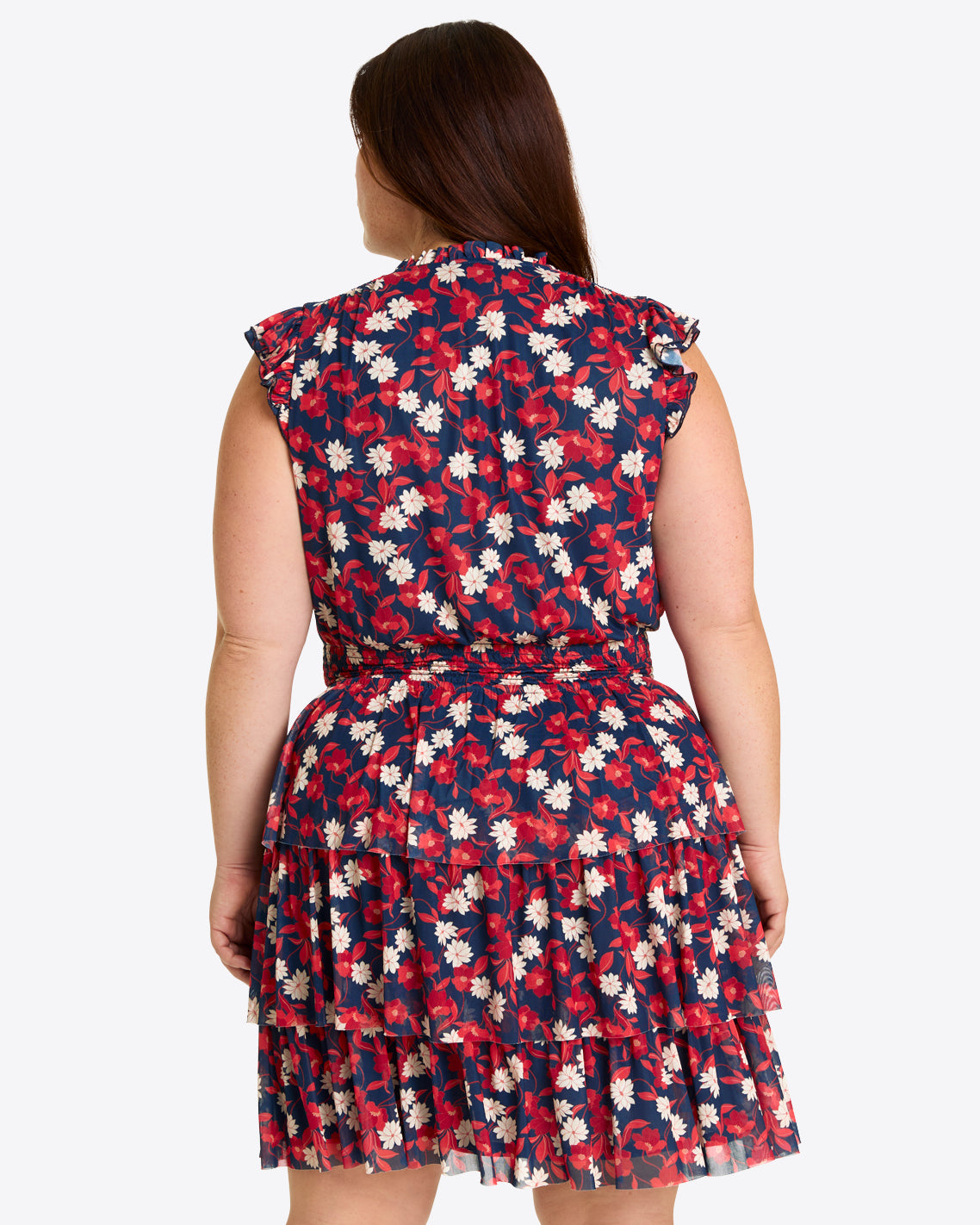 Alana Tiered Dress in Stretch Mesh – Draper James