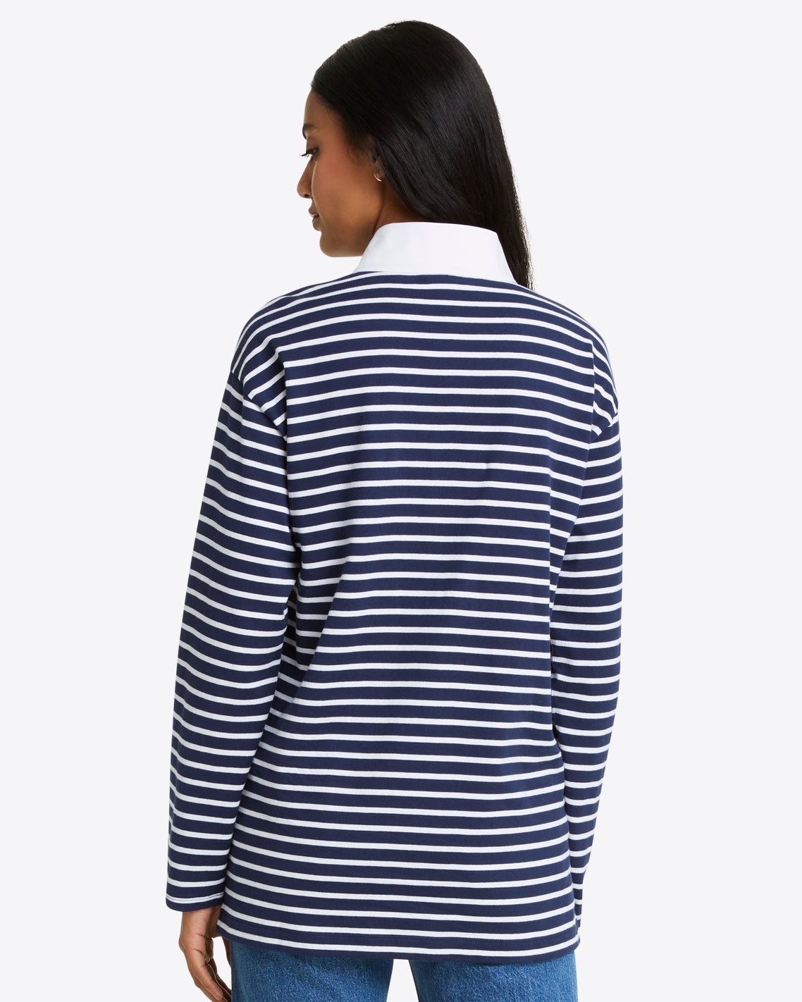 Gillian Long Sleeve Top in Navy Mariner Stripe – Draper James