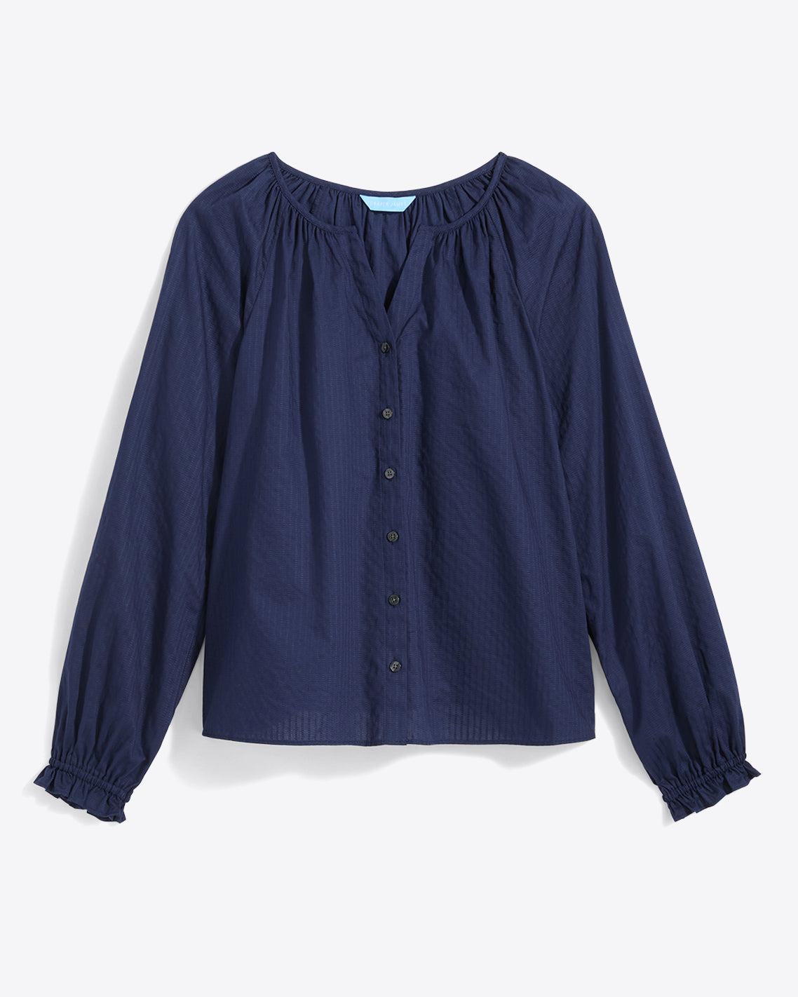 Alexandra Top in Navy Dobby Stripe – Draper James