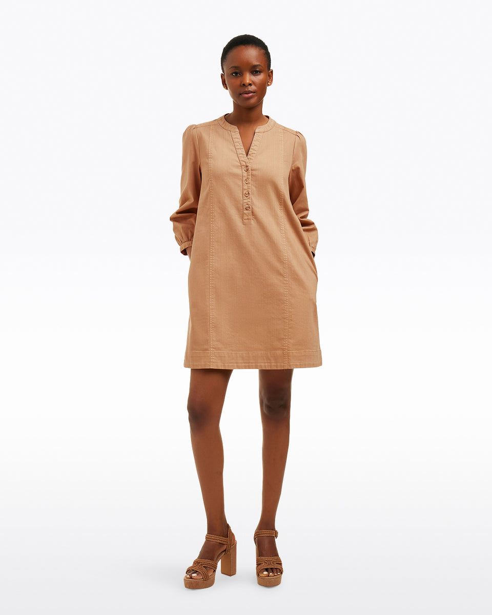 Felicity Popover Shift Dress in Croissant – Draper James