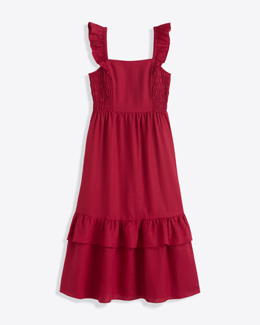 Carrie Midi Dress in Raspberry Pink – Draper James