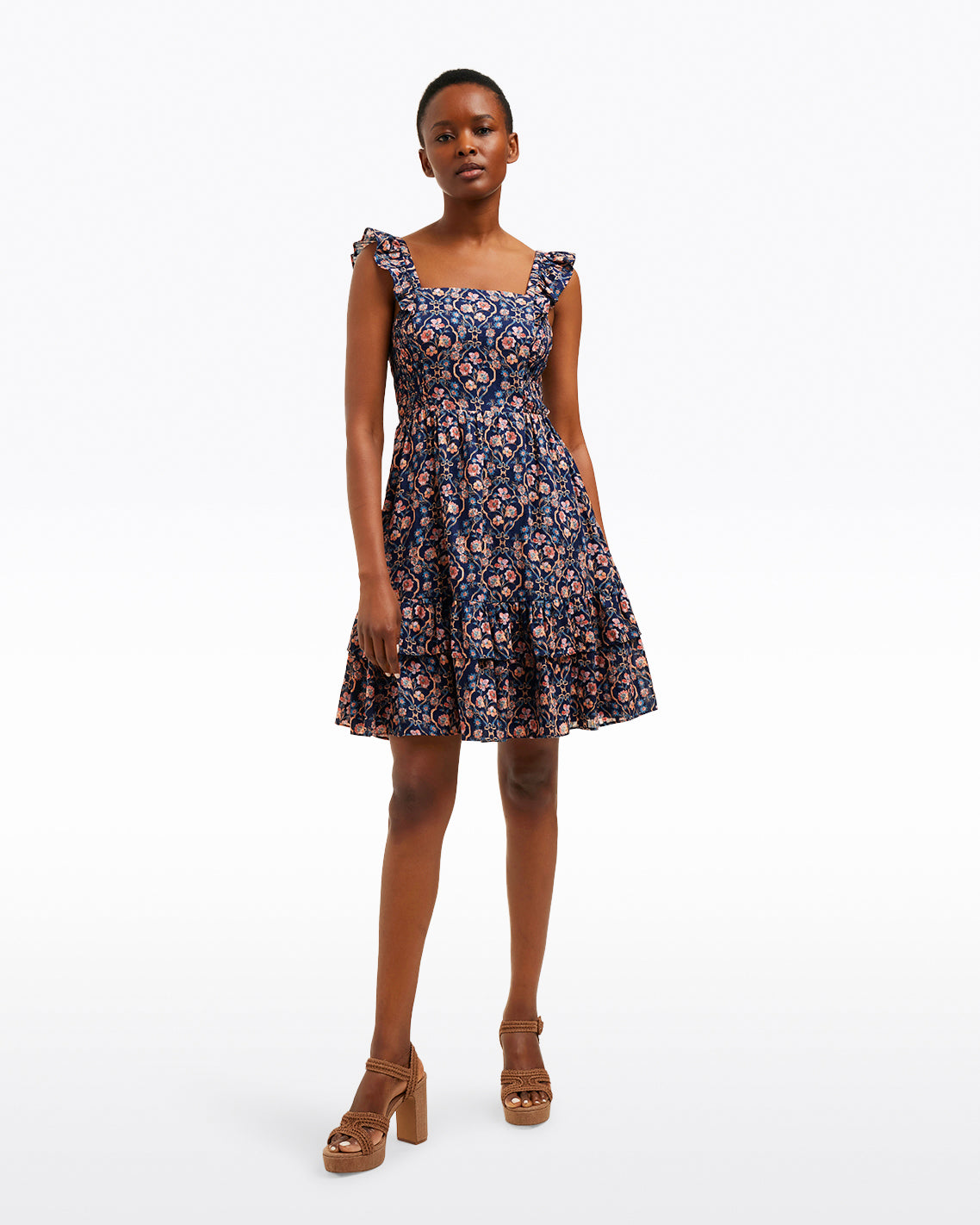 Carrie Mini Dress in Twilight Vines – Draper James