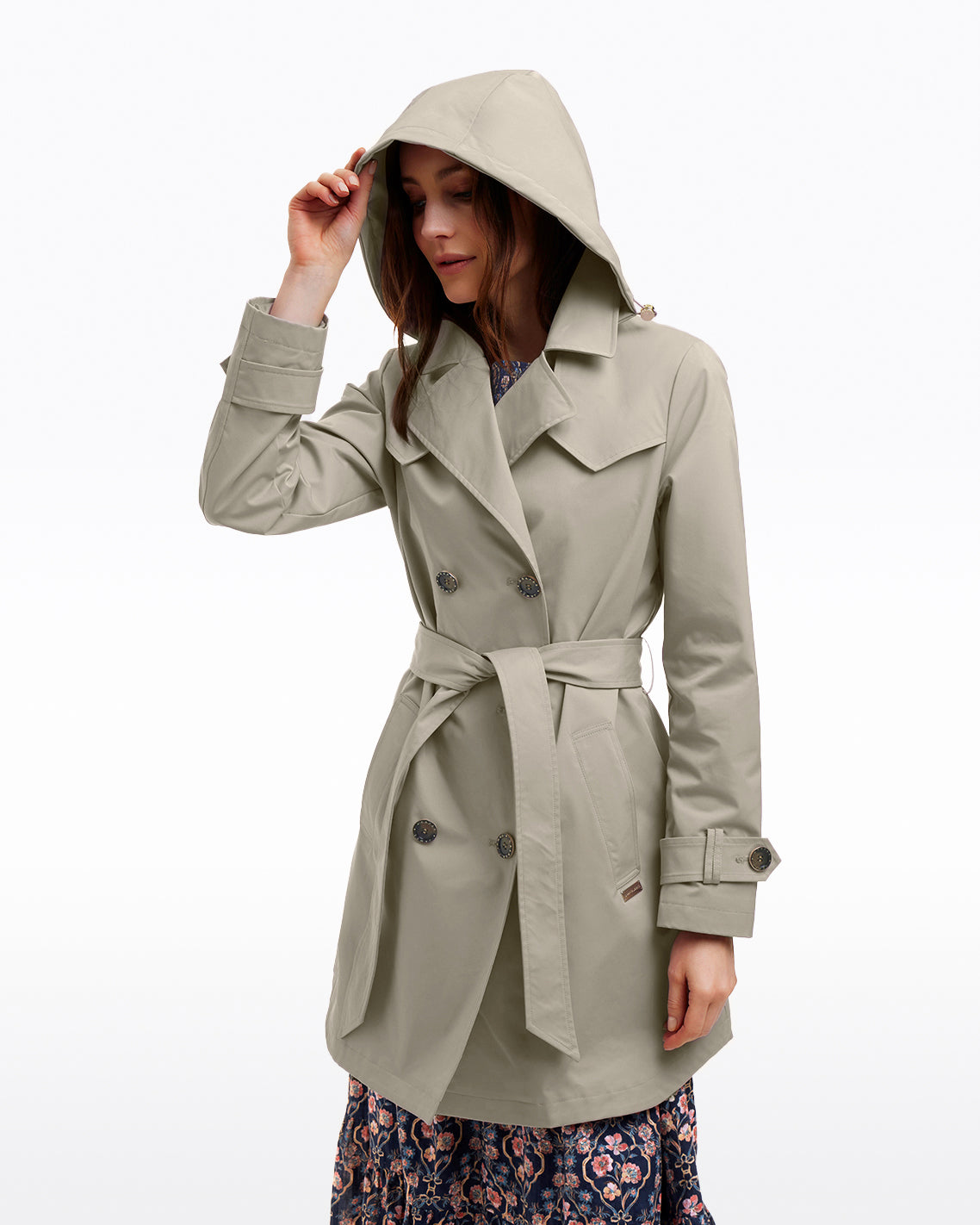 Meghan Trench Coat in Spring Sage – Draper James