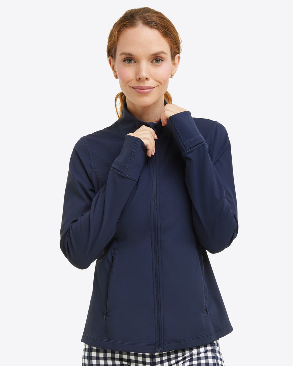 Warm Up Jacket in Navy – Draper James